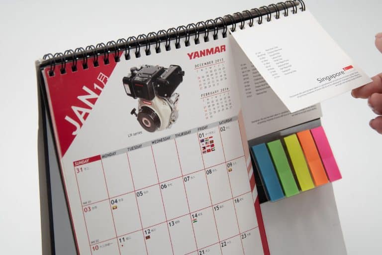 Calendars Printing - Custom Diaries Printing - Nagamas Singapore